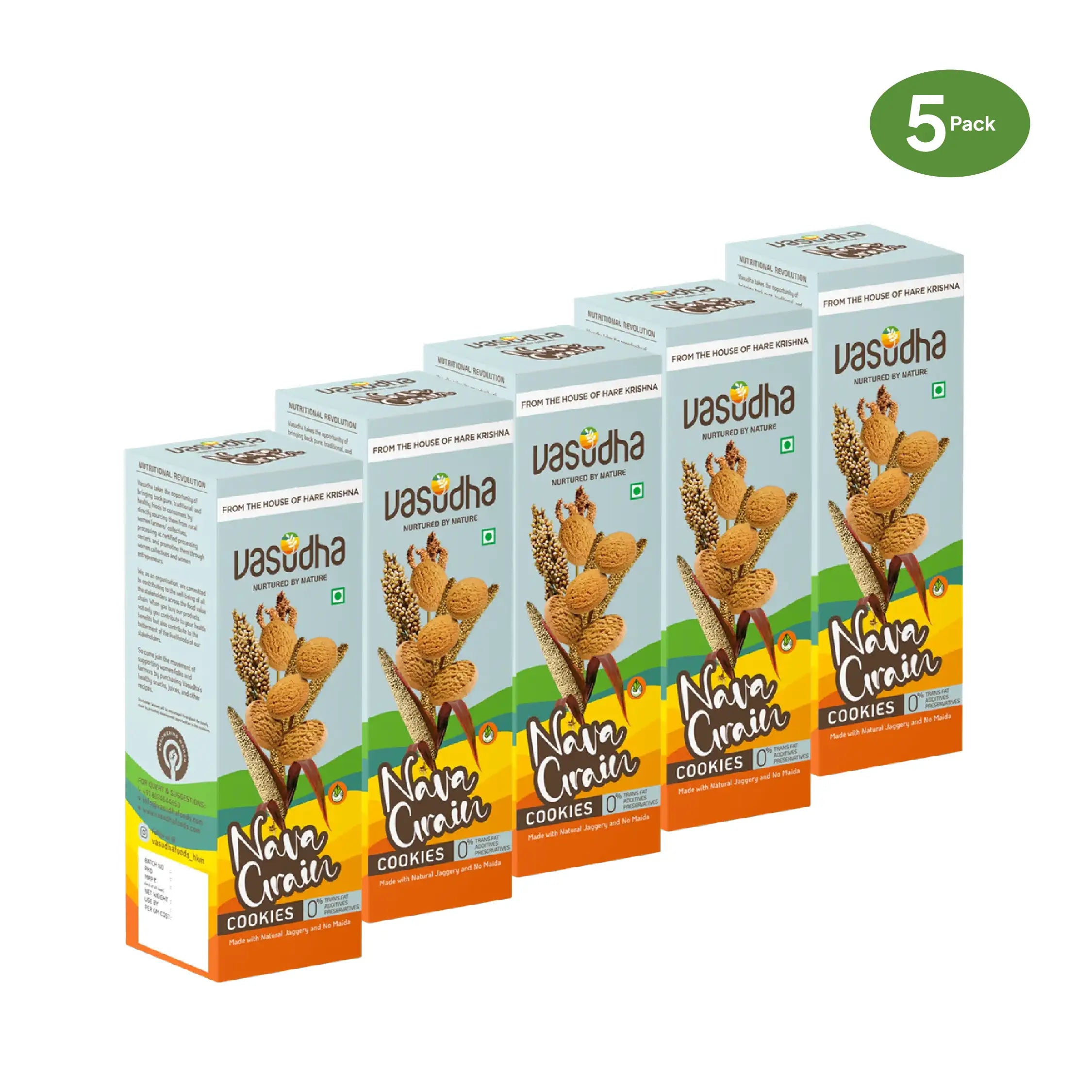 Nava Grains Cookies 100grams – Vasudha Foods